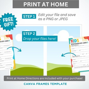 Kids Ministry Registration Card, Children's Ministry Registration, Kids ...