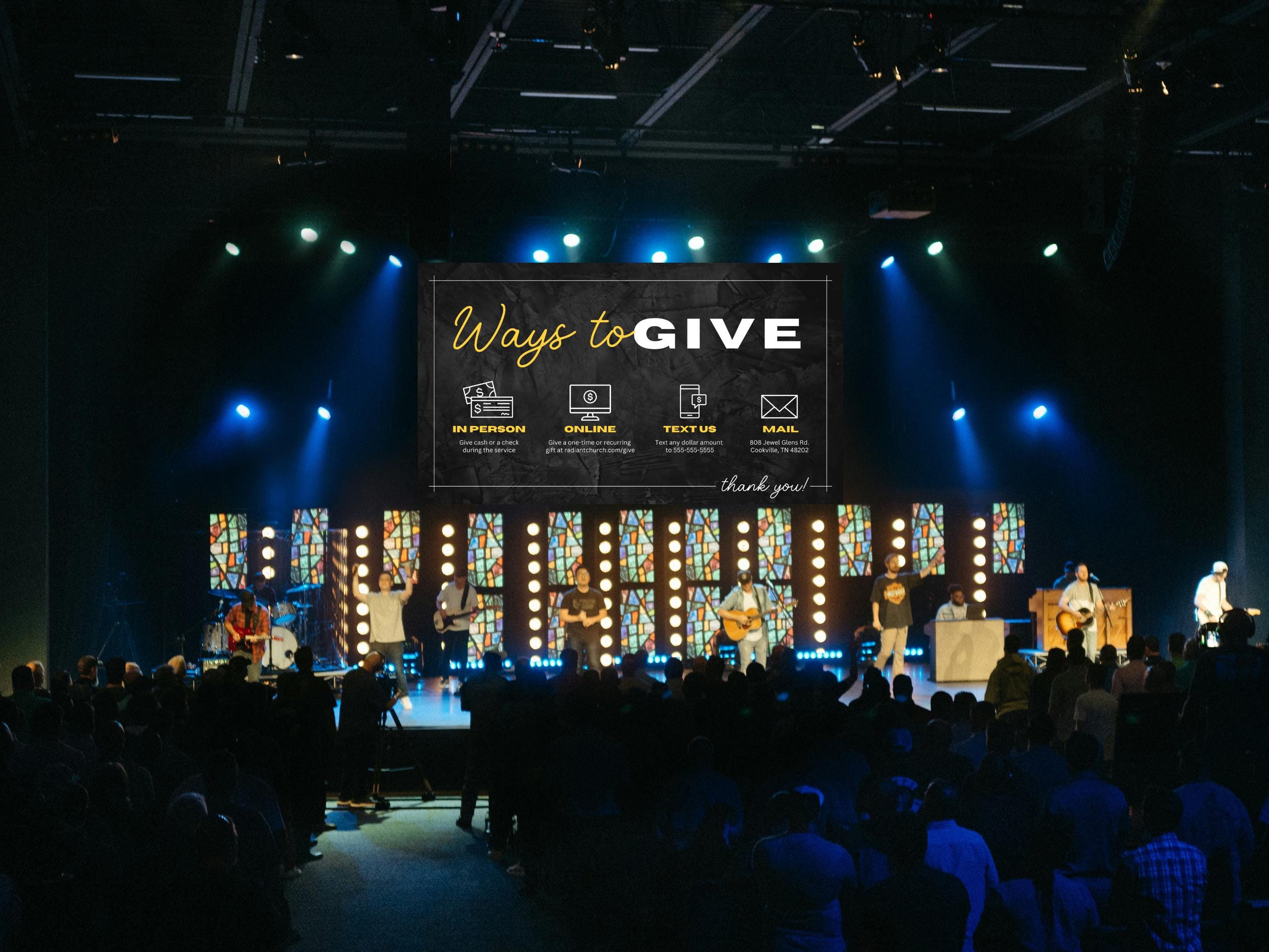 Beautiful Church Ways to Give Banner, Church Ways to Give Slide ...