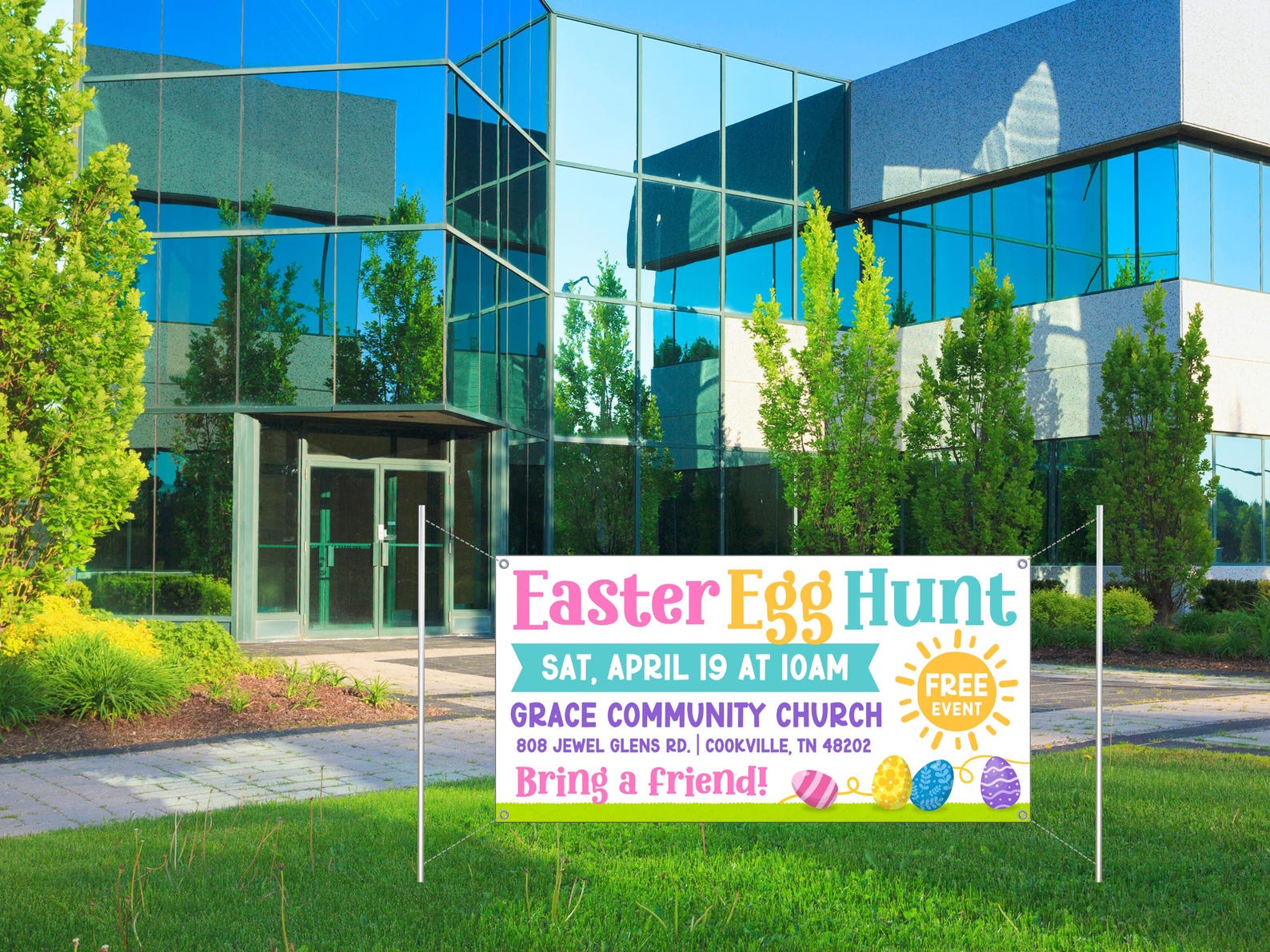 Colorful Easter Egg Hunt Bundle Easter Egg Hunt Flyer Easter Egg Hunt ...