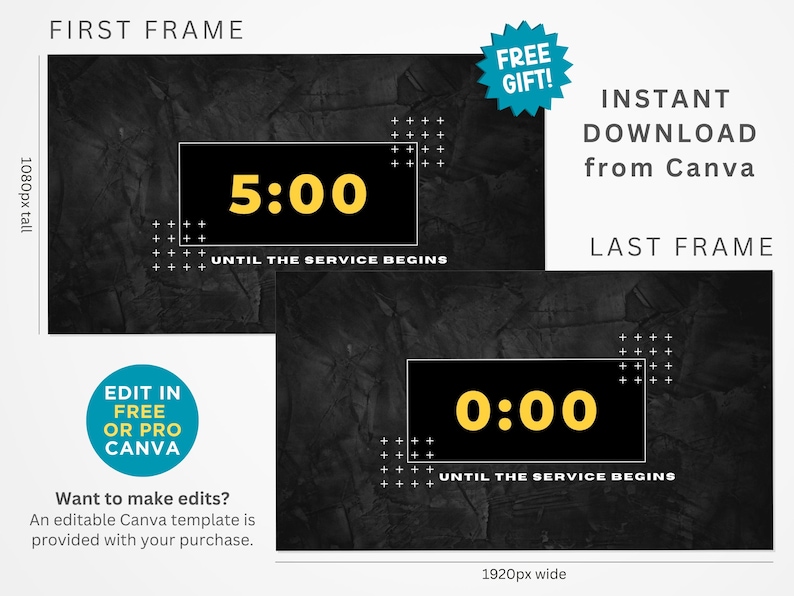Church Pre-service Slides, Church Announcement Slides, Announcement ...