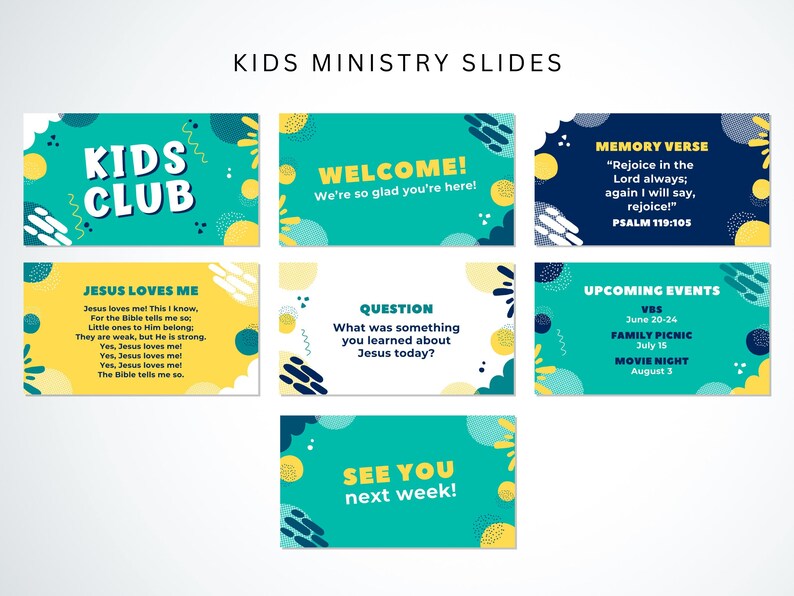 Kids Ministry Kit, Children's Ministry Slides, Kids Ministry Banner ...