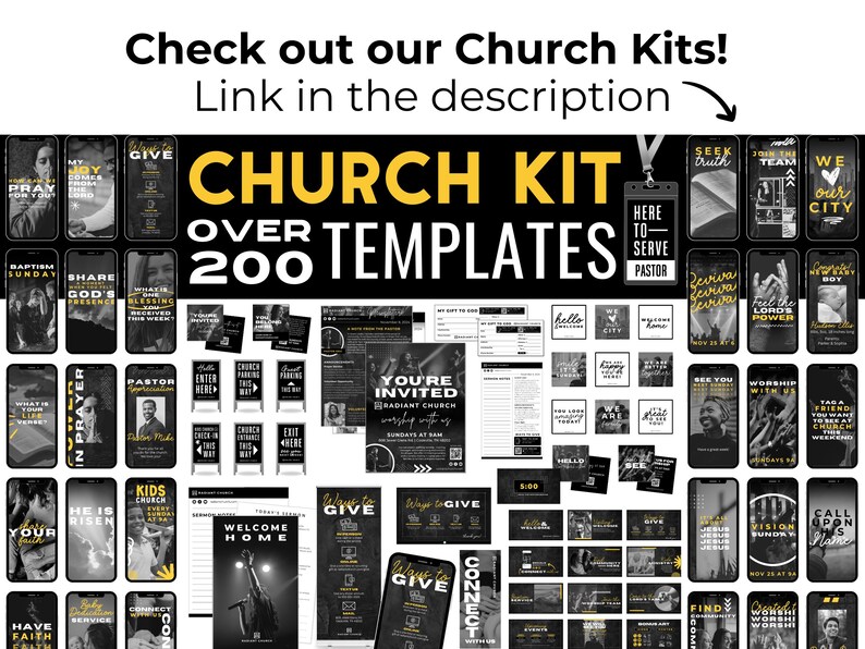 Church Pre-service Slides, Church Announcement Slides, Announcement ...