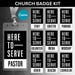 Kids Church Badge, Children's Ministry Name Badge, Kids Church Badge ...