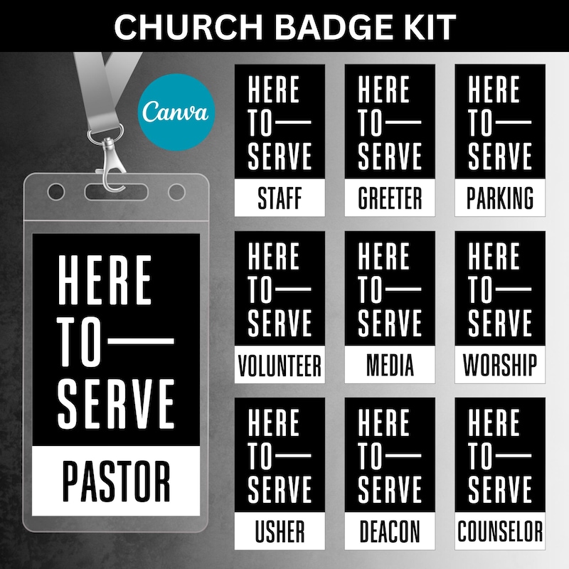 Church Usher Badges - Etsy