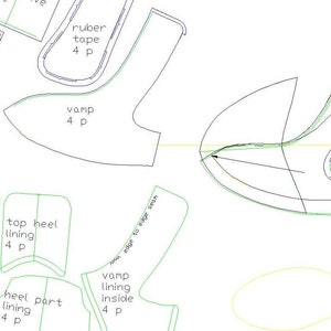 Digital 2d Pattern of the Woman Chelsea Boots Size 37 - Etsy