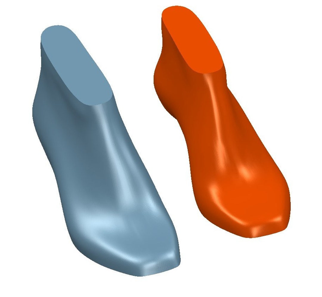 Digital 3d Model Square Toe Women Shoe Last Heel Height 6 Cm European ...