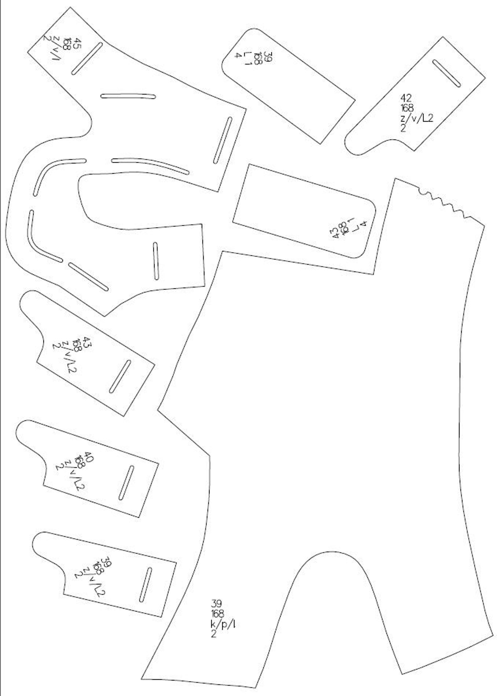 Digital 2d Pattern PDF DXF Men Sandals Men All Sizes - Etsy