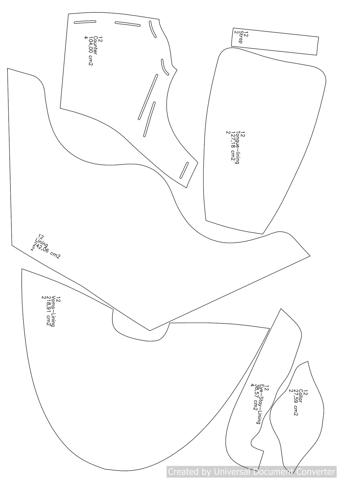 Digital PDF DXF Pattern Sneakers Low Top Lace-up Shoes All - Etsy