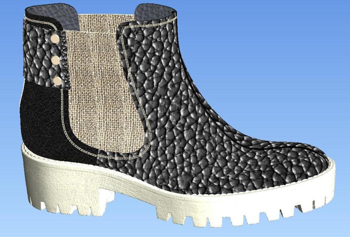 Digital 2d Pattern of the Woman Chelsea Boots Size 37 - Etsy