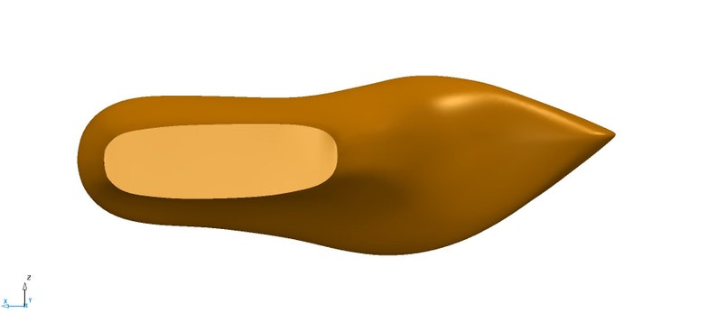 Digital 3d Model of the Pointed Toe Woman Shoe Last Elegant - Etsy