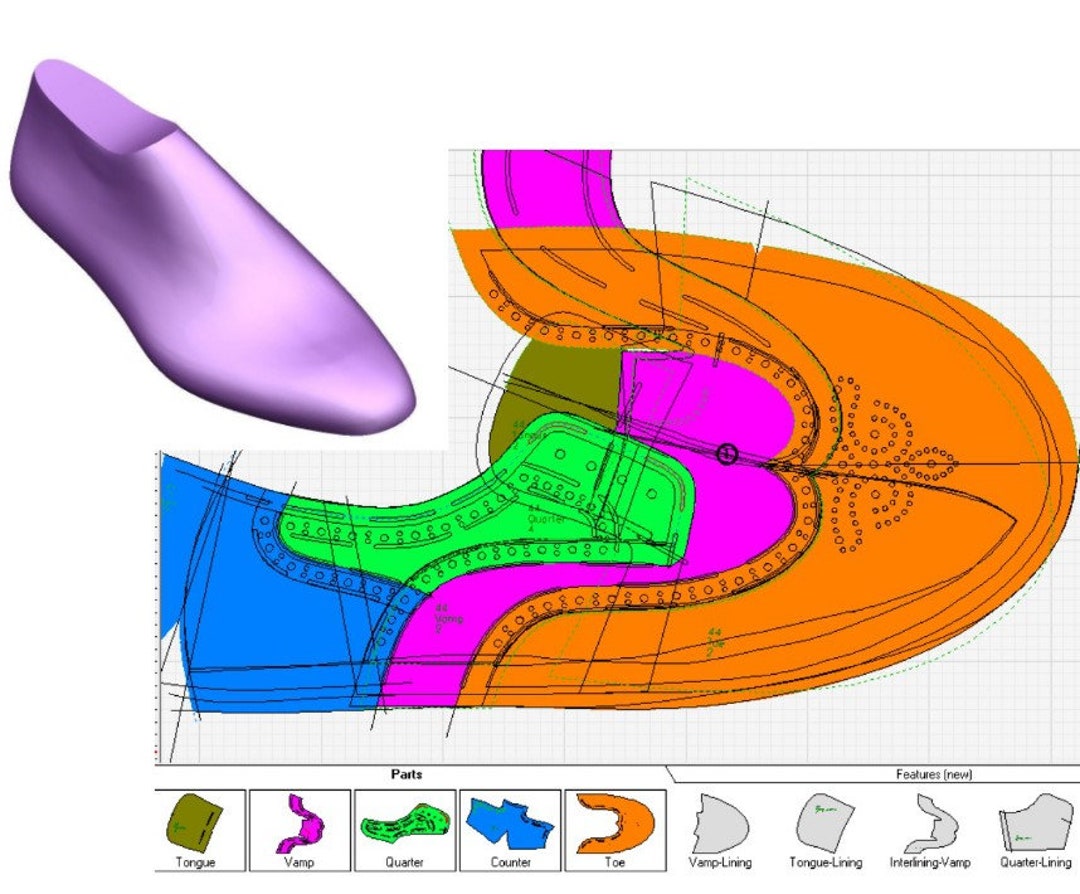 Digital Pattern Shoe Making PDF DXF Derby Men Shoes Brogues A4 Print - Etsy