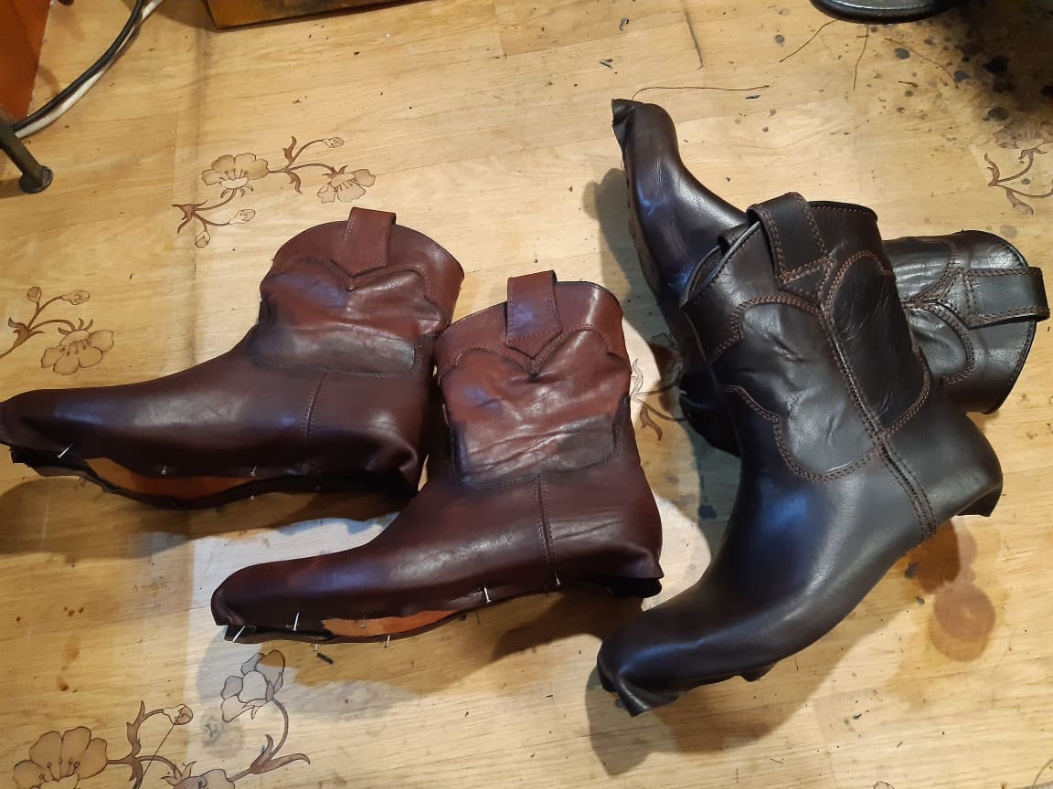 Digital PDF Pattern Cowboy Western Boots Range All 11 Sizes Crimping ...