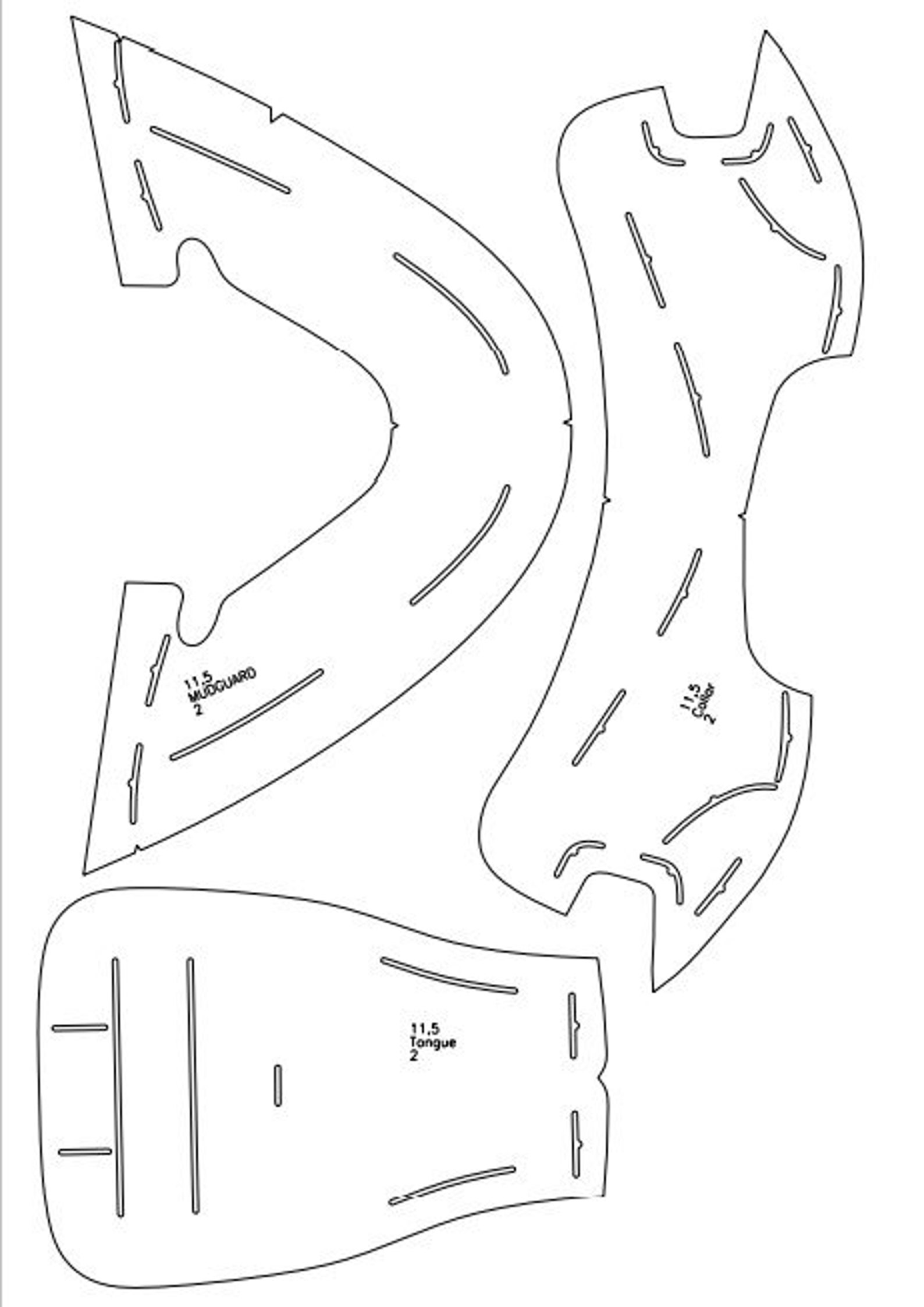 Digital PDF DXF Pattern Sneakers Mid Top Lace-up Shoes Range - Etsy