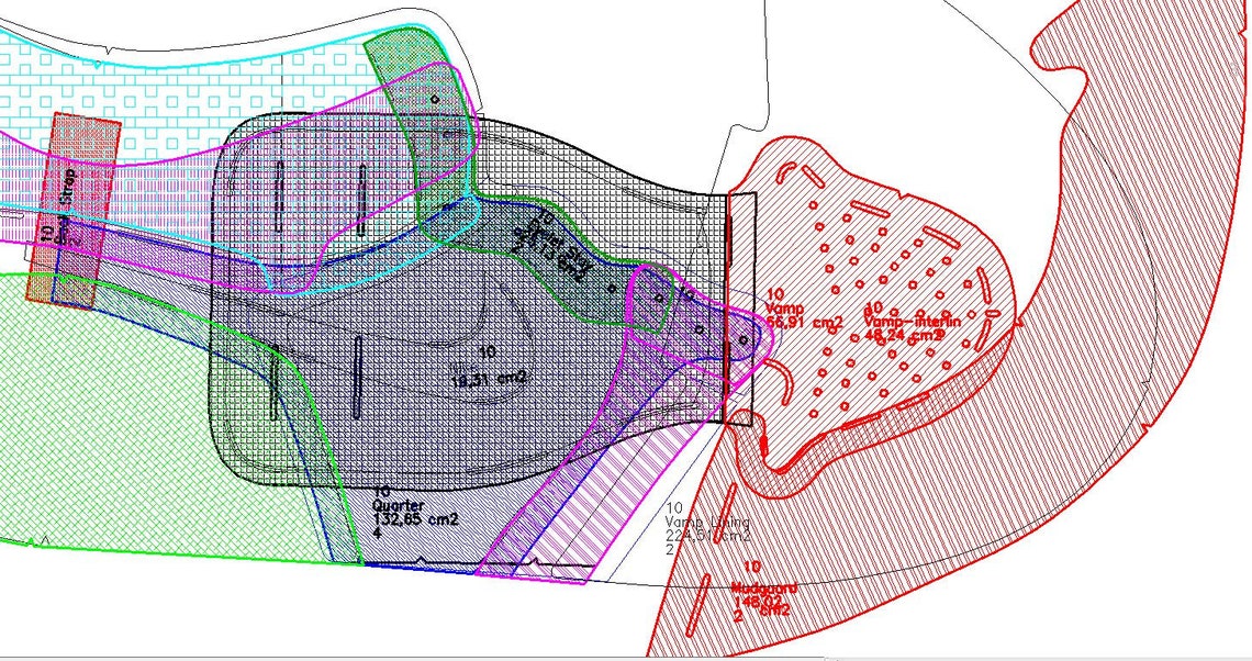 Digital PDF DXF Pattern Sneakers High Top Lace-up Boots All 19 - Etsy