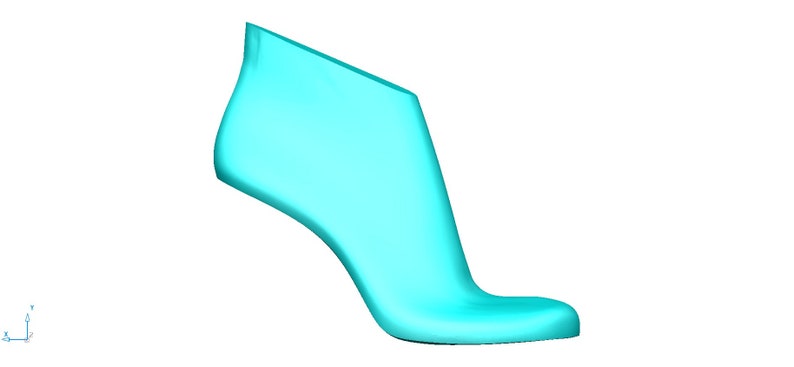 Digital 3d Project Woman Shoe Last High Heel Barefoot Shoes Size 39 ...