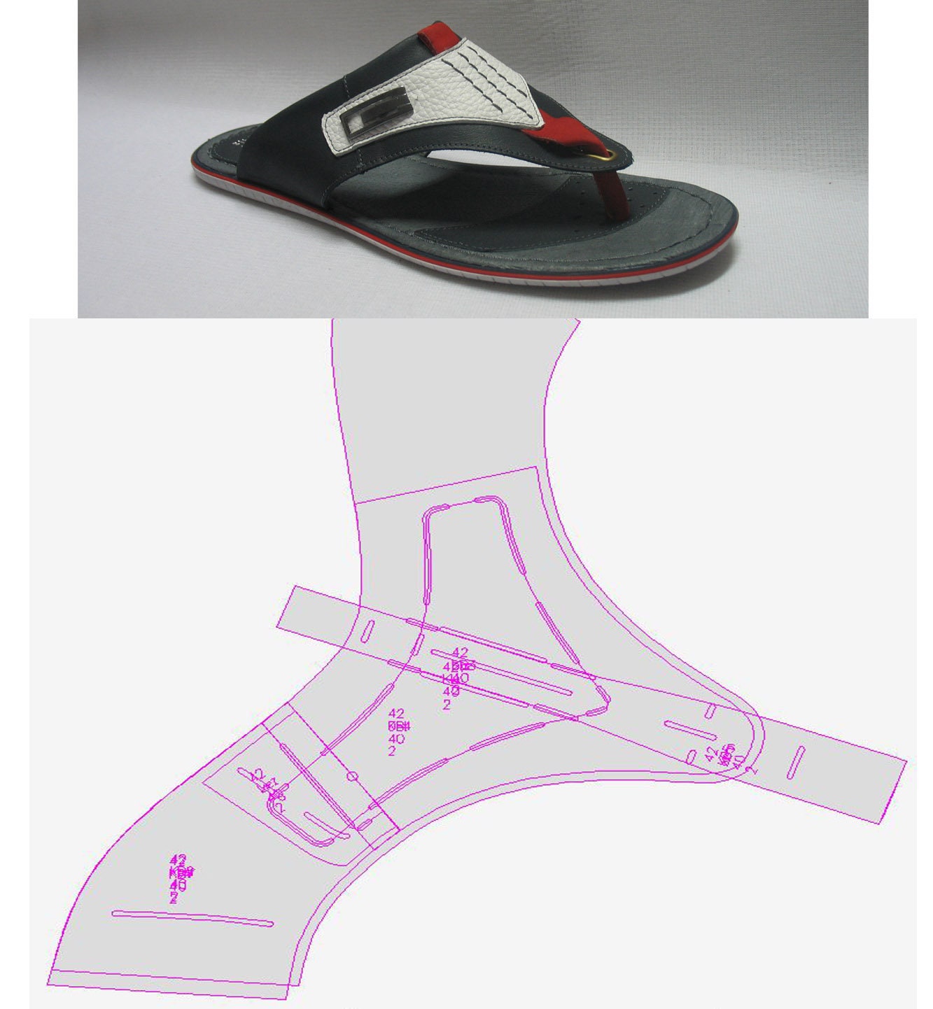 Digital 2d pattern PDF DXF men sandals all sizes - Etsy España