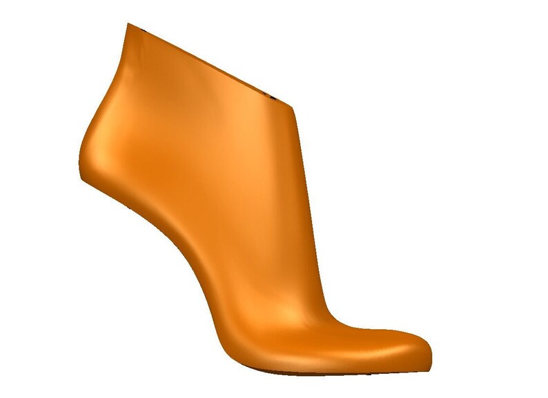 Digital 3d Model Extra High Heel Woman Shoe Last Fashionable Elegant ...