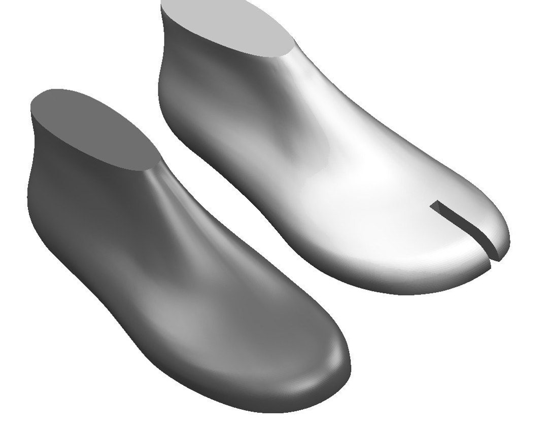 Digital 3d Models Shoe Last Comfort Ergonomic Barefoot Shoes Sandals - Etsy