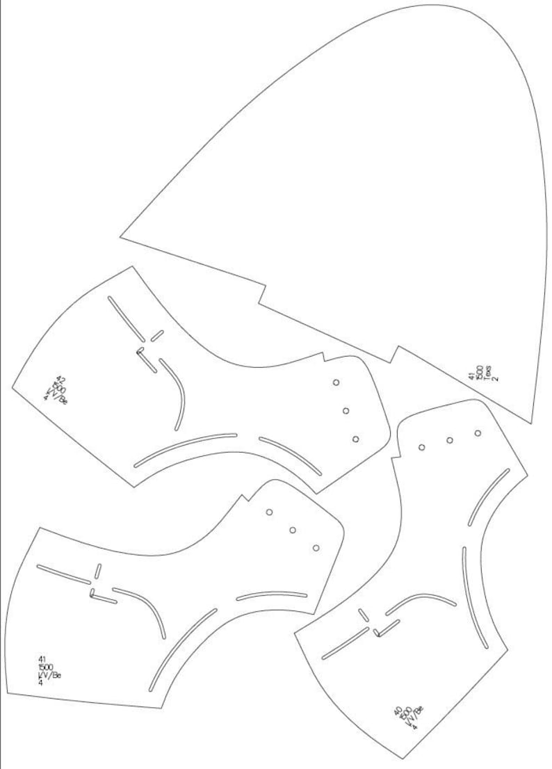 Digital Pattern Shoe Making PDF DXF Derby Men Shoes All Sizes - Etsy