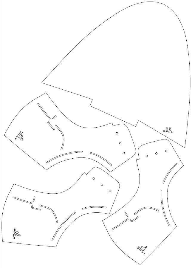 Digital Pattern Shoe Making PDF DXF Derby Men Shoes All Sizes - Etsy