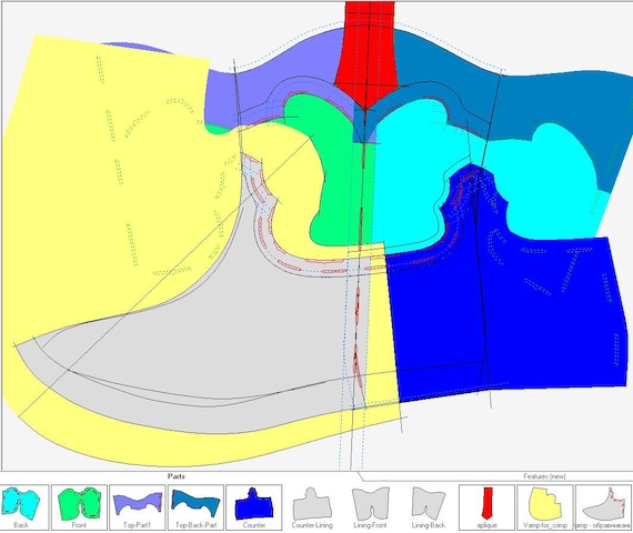 Digital PDF Pattern Cowboy Western Boots Range All 11 Sizes - Etsy