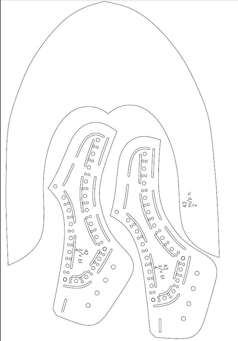 Digital Pattern Shoe Making PDF DXF Derby Men Shoes Brogues | Etsy