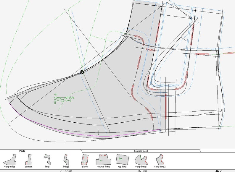 Digital 2d Pattern PDF Chelsea Boots Men 39,40,41,42,43,44,45,46 Sizes ...