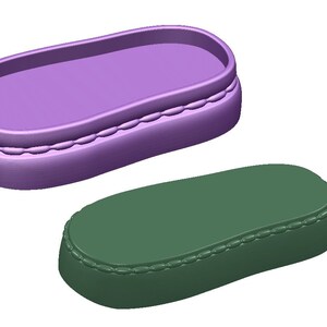 Digital 3d Model Doll Shoe Sole Stl Shoemaking - Etsy