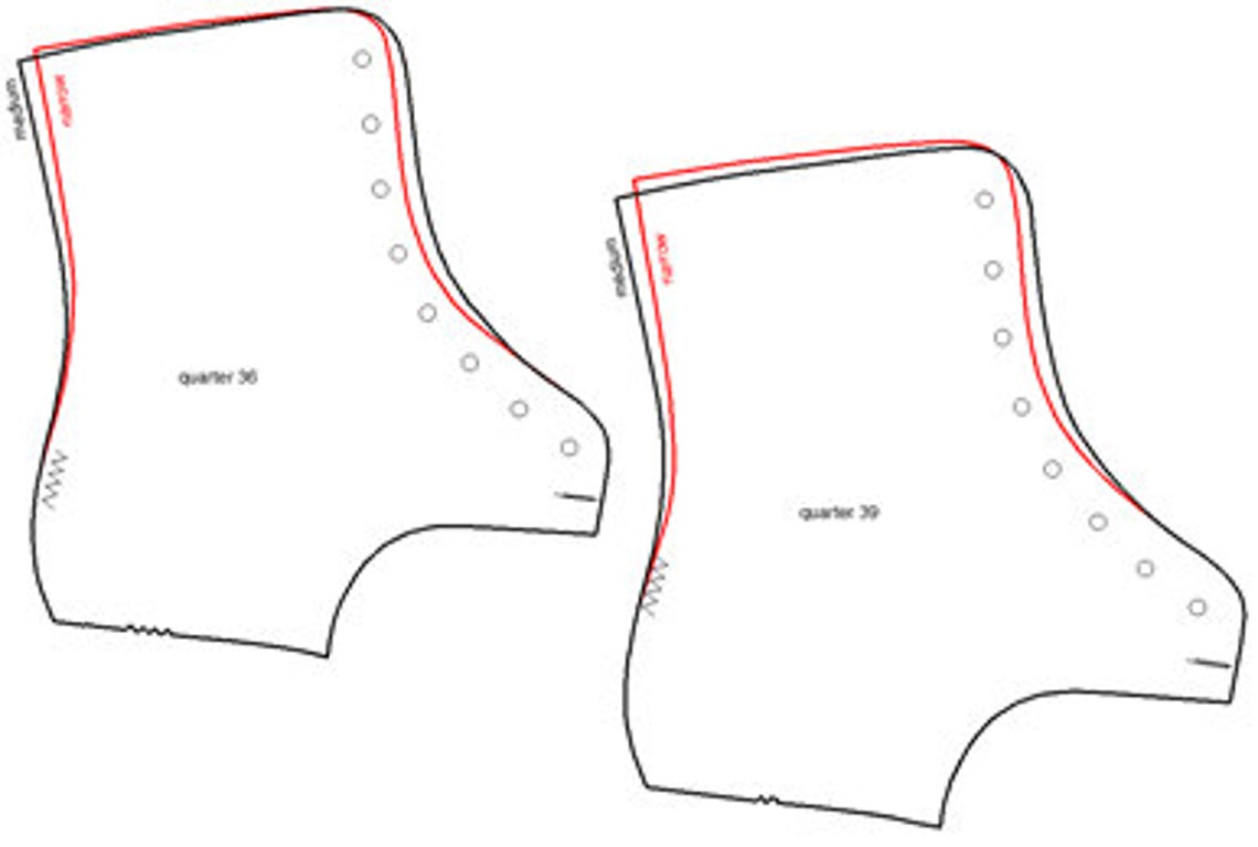 Digital Shoes Patterns Lace up Boots PDF All Sizes Comfortable - Etsy