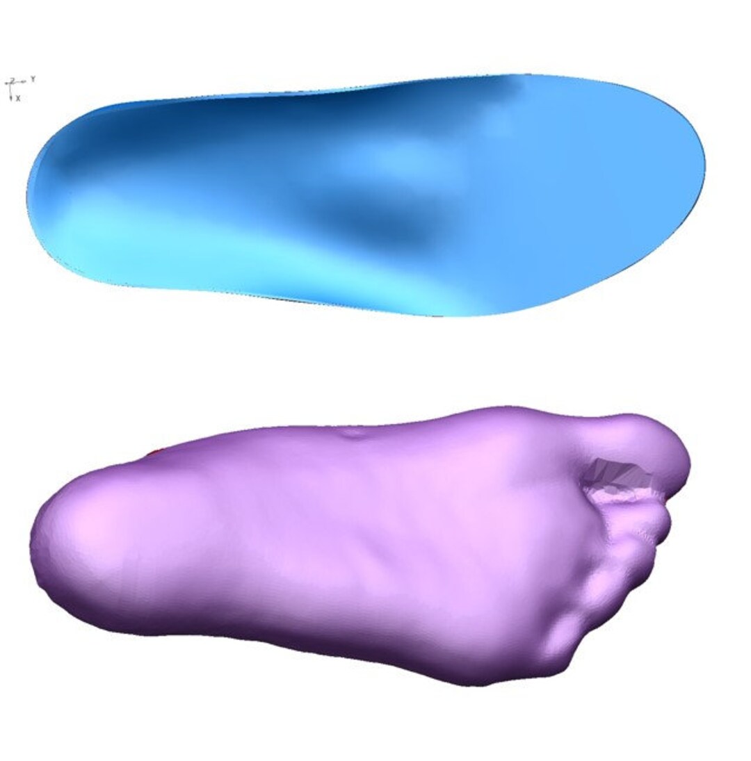 Digital 3d Model Comfort Orthotic Insole Support Foot - Etsy