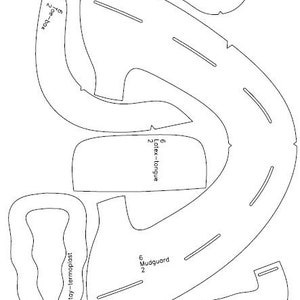 Digital PDF DXF Pattern Sneakers Low Top Lace-up Shoes Range Sizes A4 ...