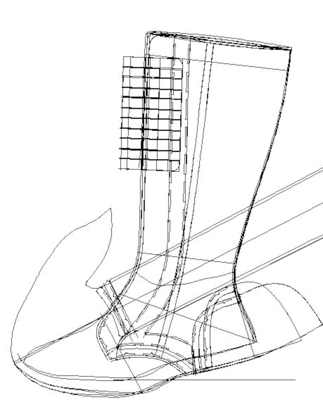 Digital JPG Pattern Woman High Knee Laceup Boots Size 37 - Etsy