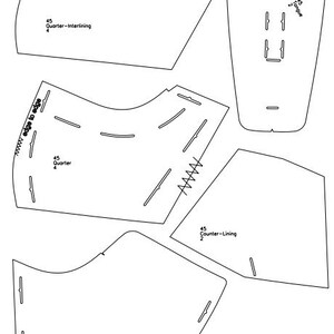 Digital PDF DXF Pattern Sneakers Shoemaking All Sizes - Etsy