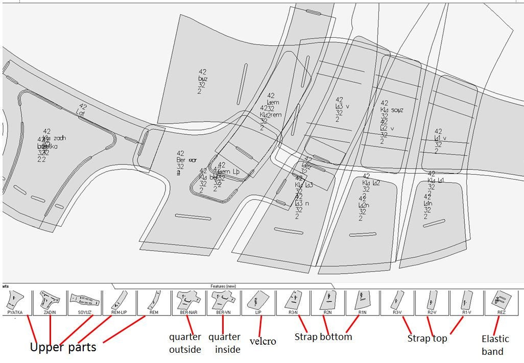 Digital 2d Pattern PDF DXF Men Sandals All Sizes - Etsy