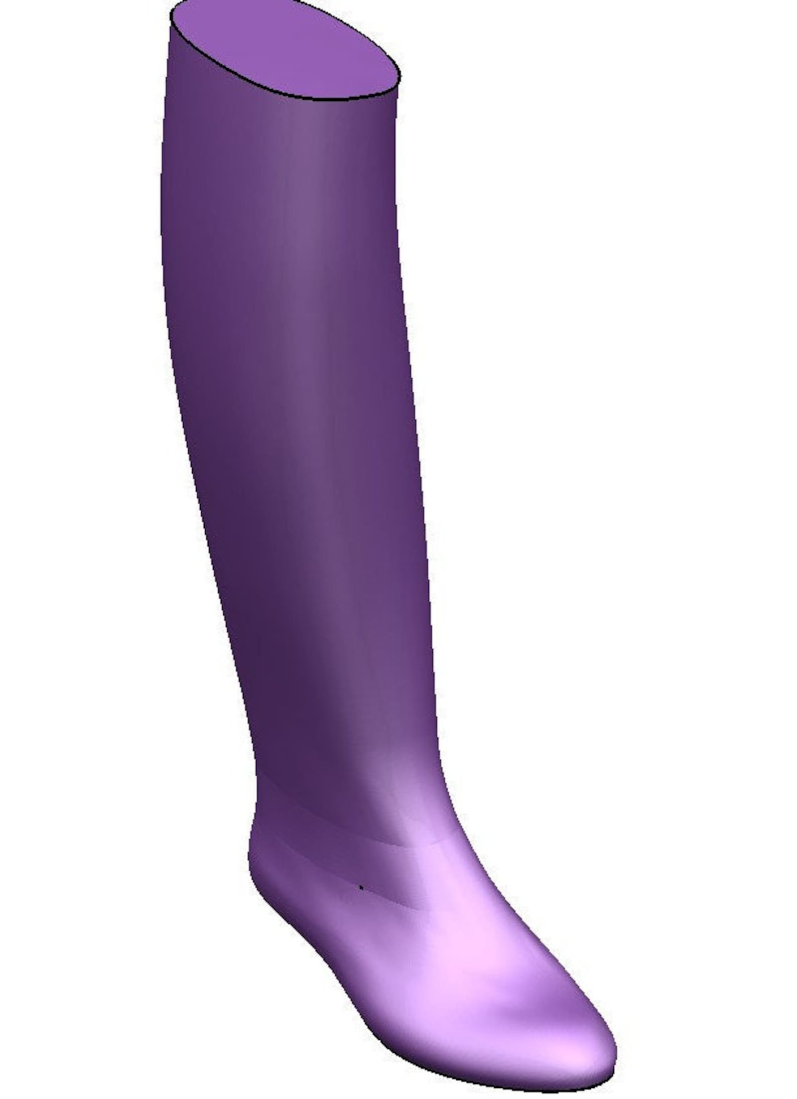 Digital 3d Model Boot-tree STL Riding Boots Shoe Last Design - Etsy