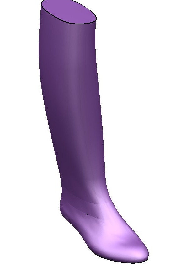 Digital 3d Model Boot-tree STL Riding Boots Shoe Last Design - Etsy