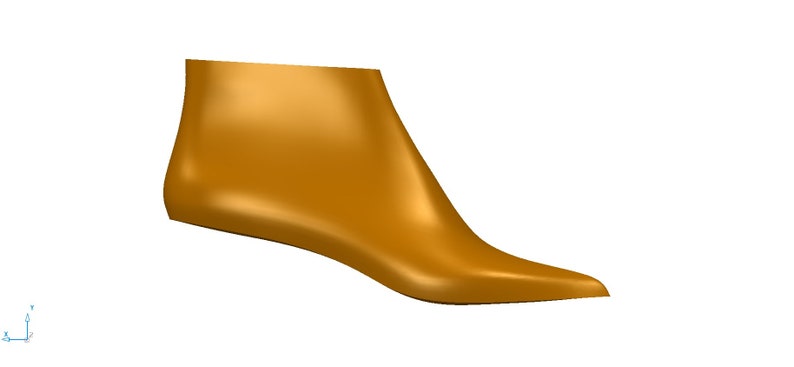 Digital 3d Model of the Pointed Toe Woman Shoe Last Elegant - Etsy