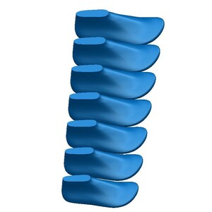 Digital 3d Model Ergonomic Shoe Last Anatomical Footbed All Sizes - Etsy