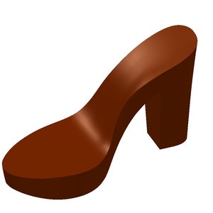 Digital 3d Project Woman Shoe Last High Heeled Shoes Sole Size 35 ...