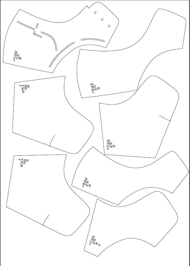 Digital Pattern Shoe Making PDF DXF Derby Men Shoes All Sizes - Etsy