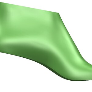 Digital 3d Model Square Toe Women Shoe Last Heel Height 6 Cm European ...