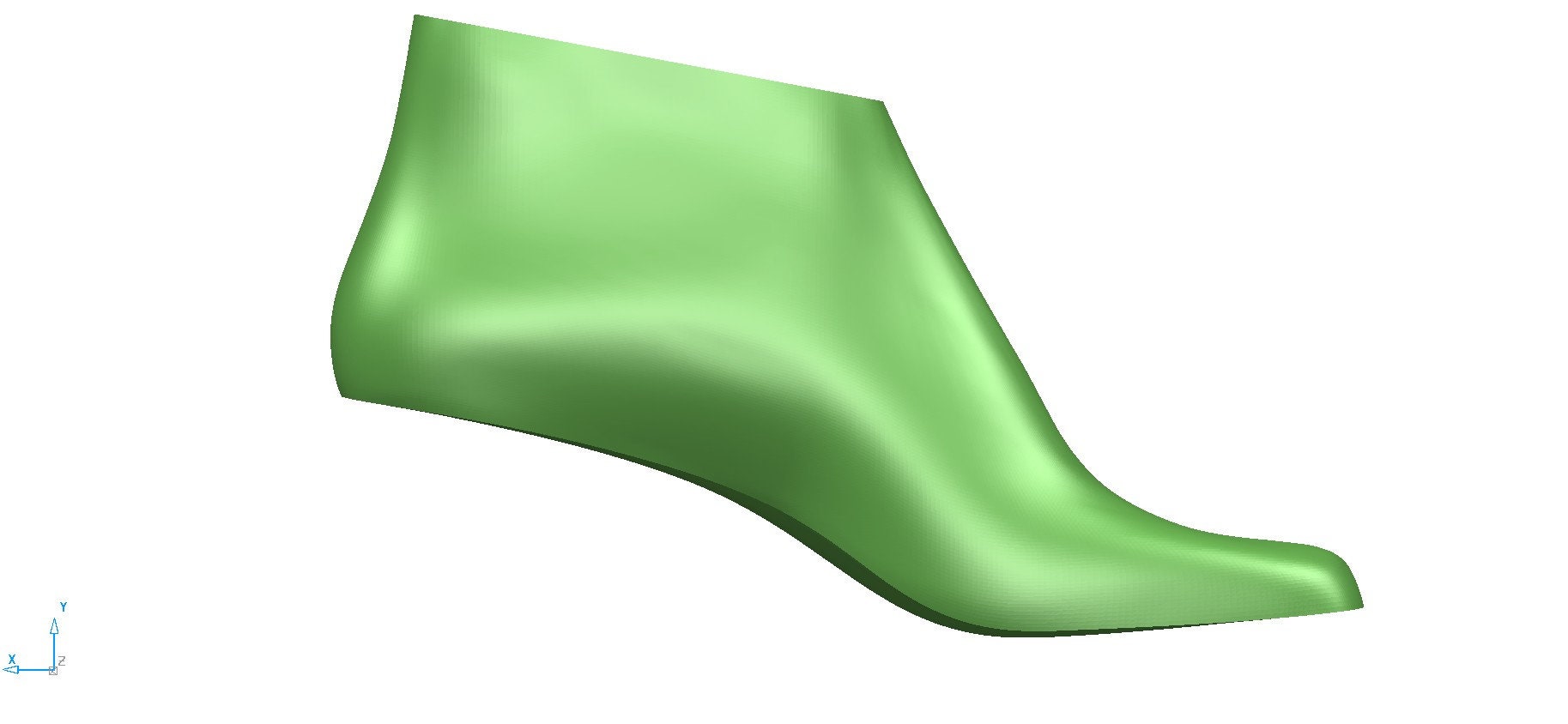 Digital 3d Model Square Toe Women Shoe Last Heel Height 6 Cm European ...