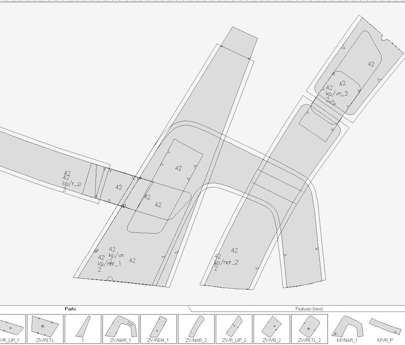 Digital 2d Pattern PDF DXF Men Sandals Men All Sizes - Etsy