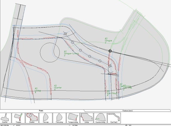 Digital PDF Pattern Sneakers Lace-up Shoes Range All 8 Sizes | Etsy