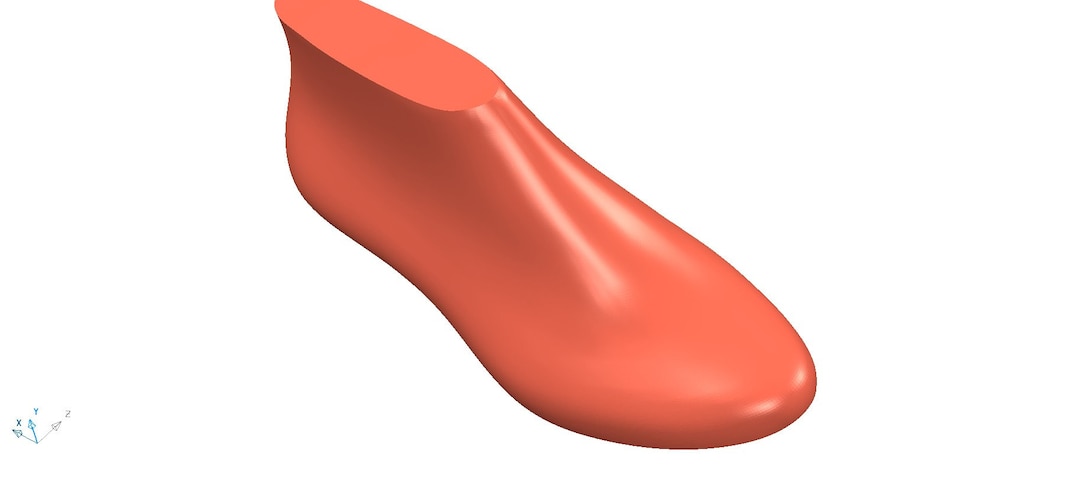 Digital 3d Model Women Universal Shoe Last Low Heel Loafer Oxford Shoes ...