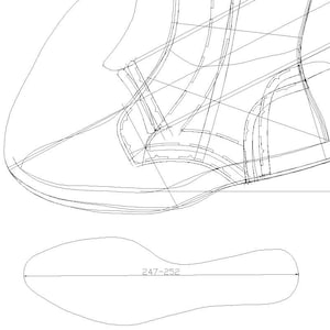 Digital JPG Pattern Woman High Knee Laceup Boots Size 37 - Etsy