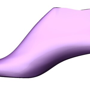 Digital 3d Model Shoe Last Heel Height 5 сm Vintage Elegant Lady Shoes ...