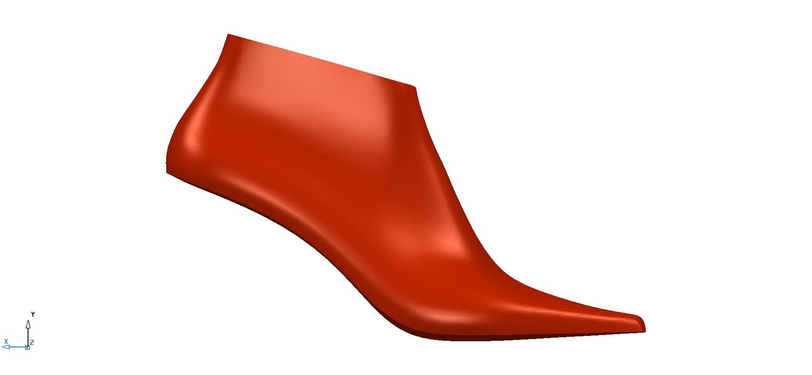 Digital 3d Model Footwear Last Square Toe High Heel Sizes 37 - Etsy