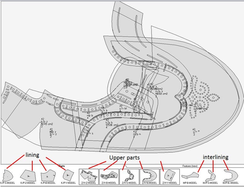 Digital Pattern Shoe Making PDF DXF Derby Men Shoes Brogues A4 Print - Etsy