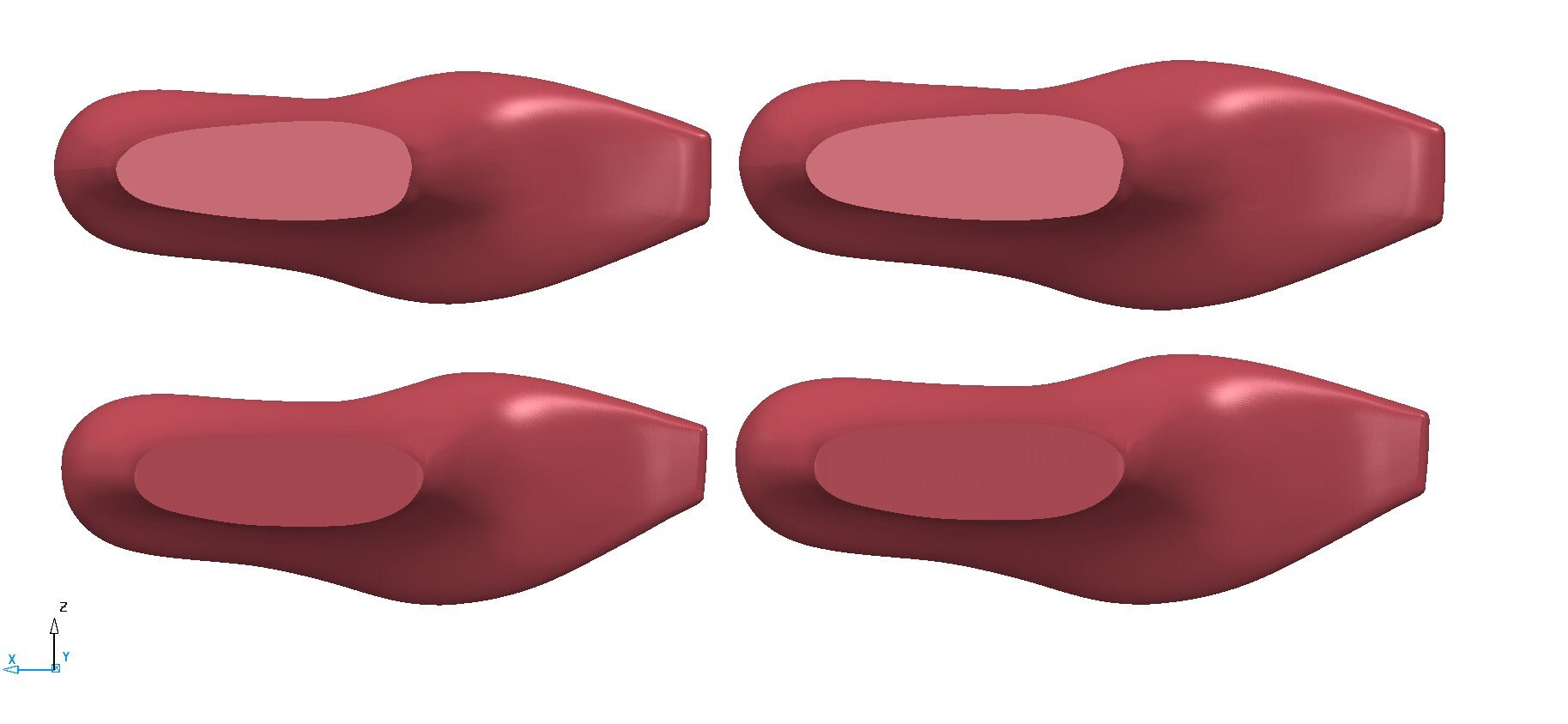 Digital 3d Model Footwear Last Square Toe High Heel Sizes 37 - Etsy